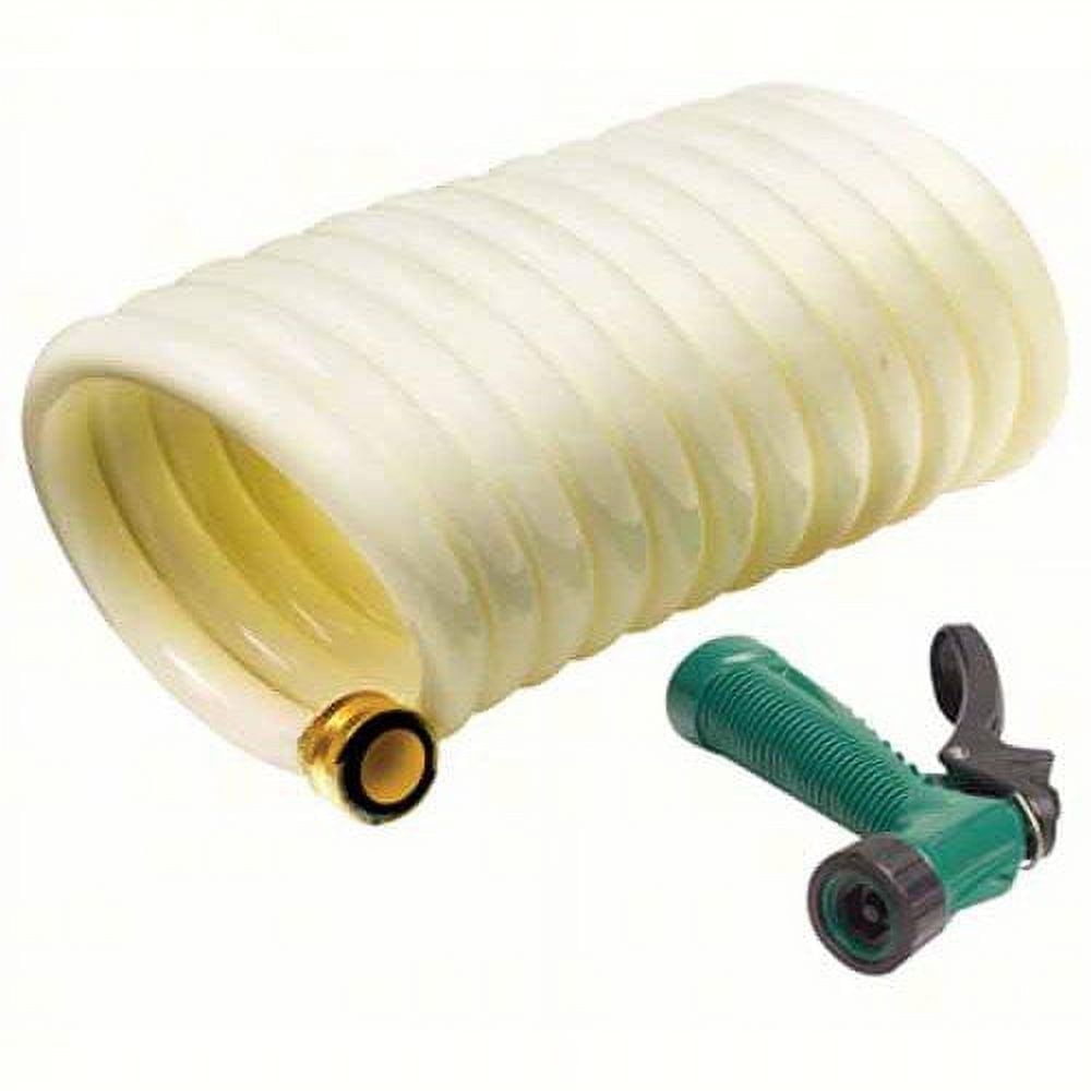 Seachoice, Coiled Washdown Hose, 25 Ft, White marine garden - Walmart.com
