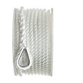 Seachoice Anchor Line Rope, 3-Strand Twisted, White, Nylon, 3/8 In. X ...