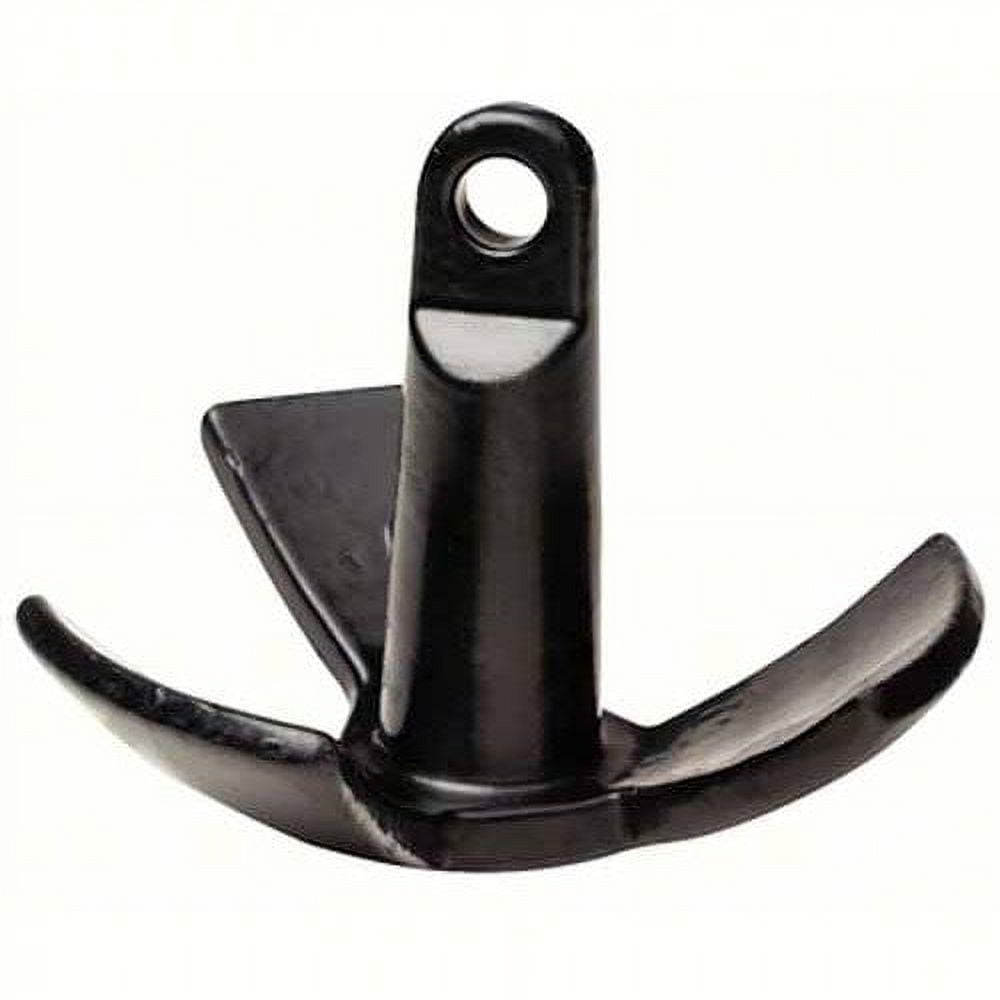 Seachoice 15lb Weight Black Vinyl Coated River Anchor for Marine Water ...