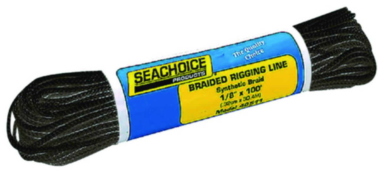 Seachoice Braided Utility Line 1/8 x 100Black 40511 - Walmart.com
