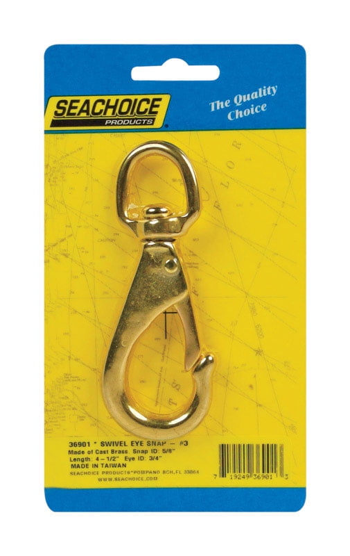 Seachoice Brass Swivel Eye Snap - Walmart.com