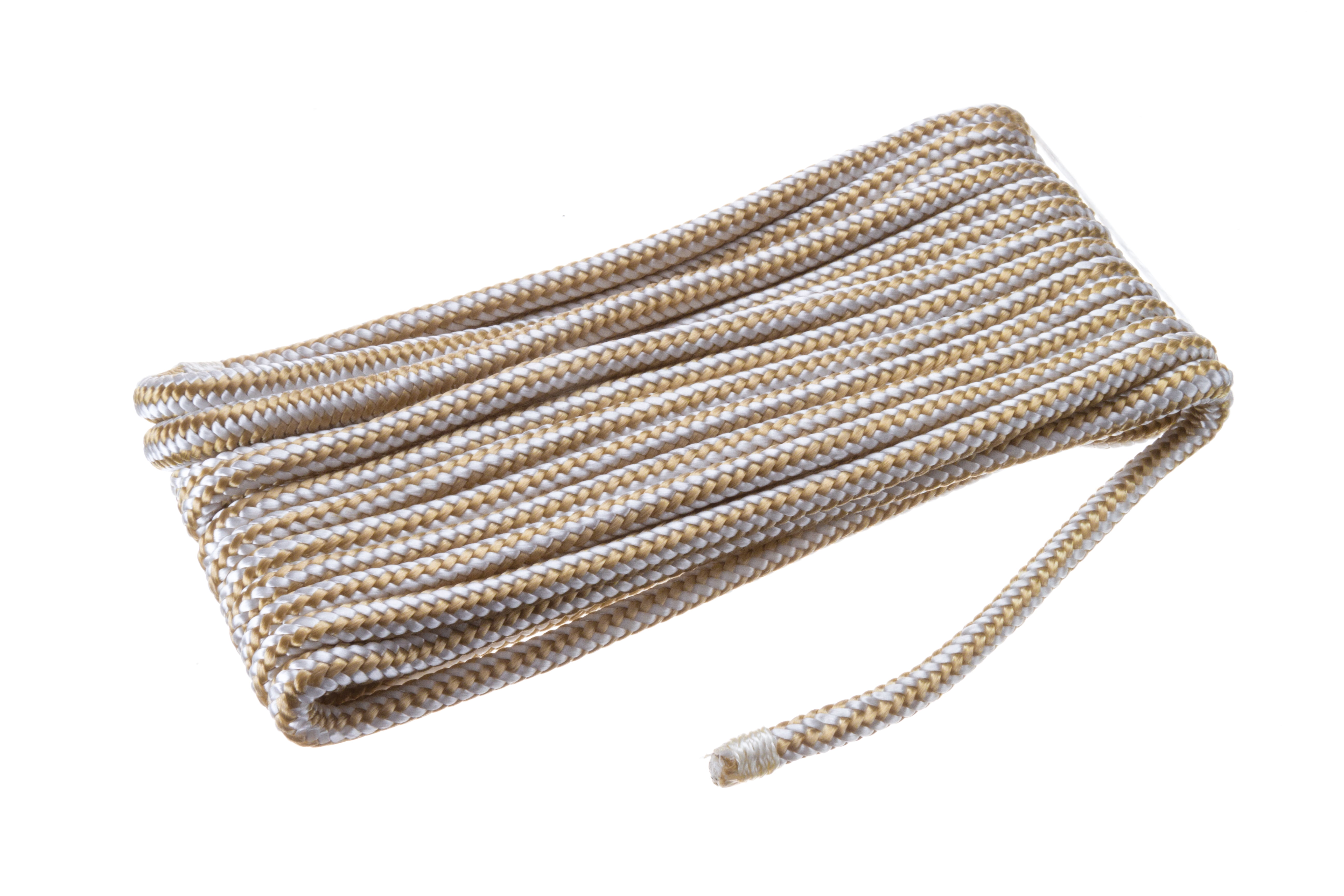 Seachoice Double-Braid Nylon Fender Line, 1/4 In. X 6 Ft., Gold/White ...