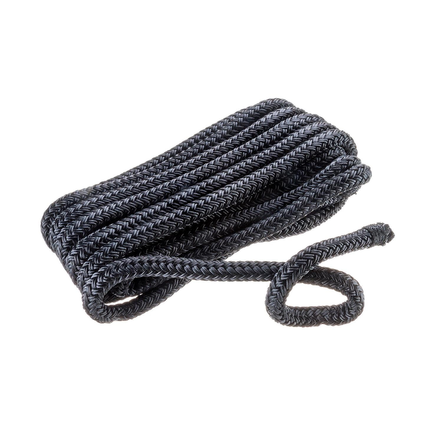 Seachoice Double-Braid Nylon Fender Line, 3/8 In. X 6 Ft., Black ...