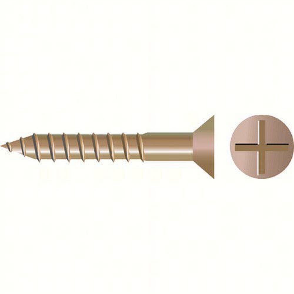 Seachoice Frearson Wood Screws - Flat Head14 x 2 SC2214 - Walmart.com