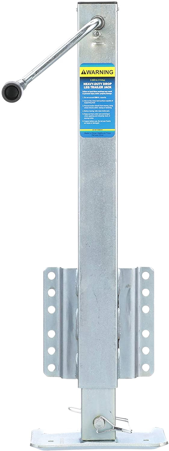 Seachoice Heavy Duty Trailer Jack, Fixed Mount Jack w/Drop Leg, 28.6 in ...