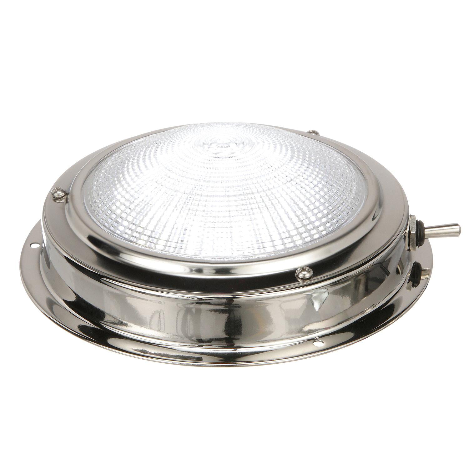 Seachoice LED Surface-Mount Dome Light, Bright White, Stainless Steel ...