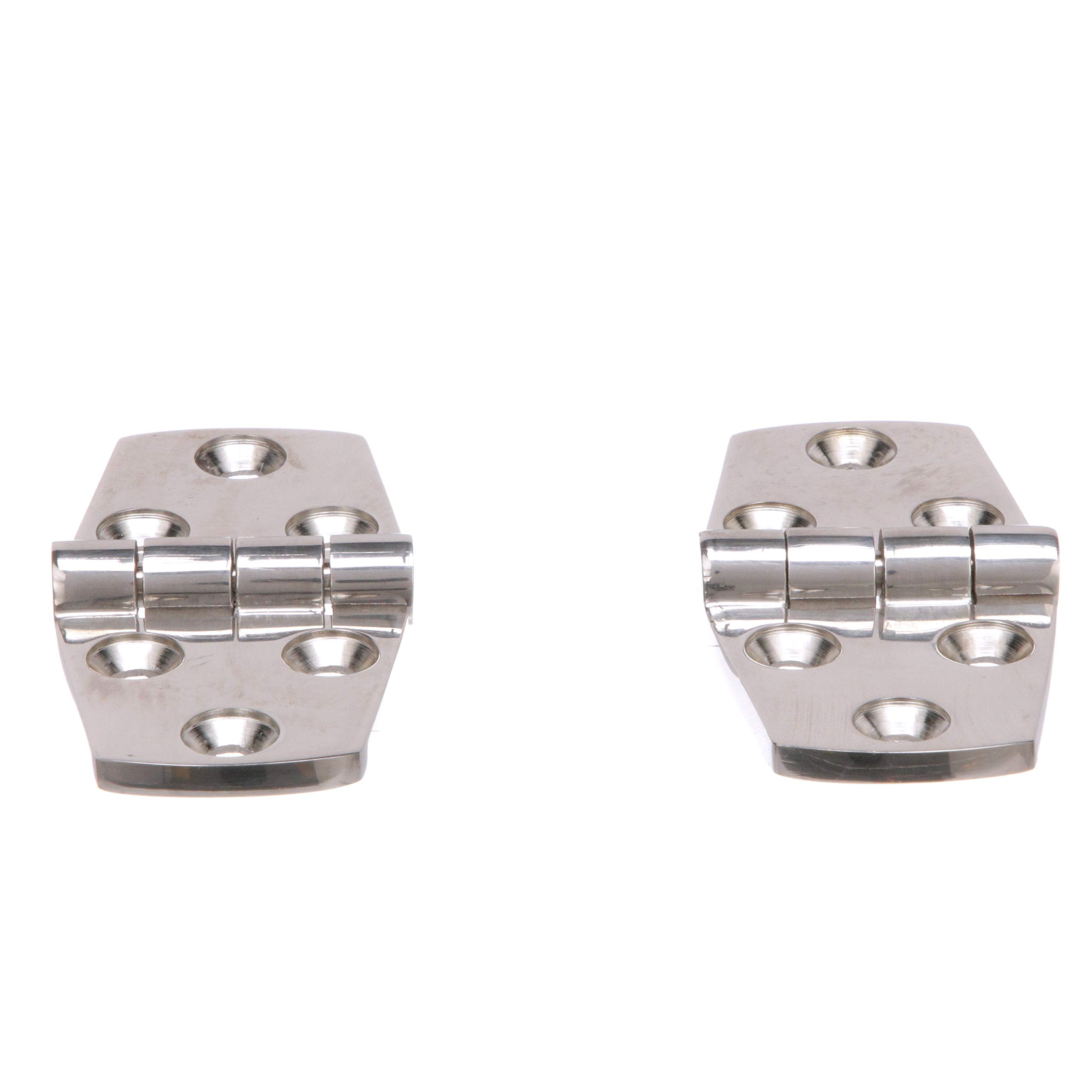 Seachoice Marine-Grade Door Hinges, Polished 316 Stainless Steel, 3 in ...