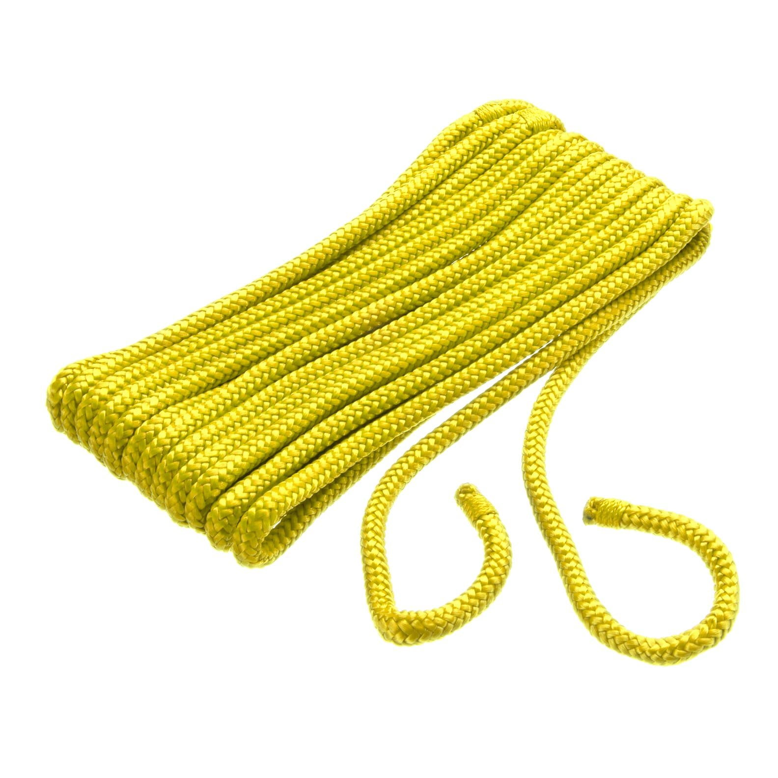 Seachoice Fender Line Double Braided Nylon 1/4'' x 6ft Yellow, 50-40821 ...