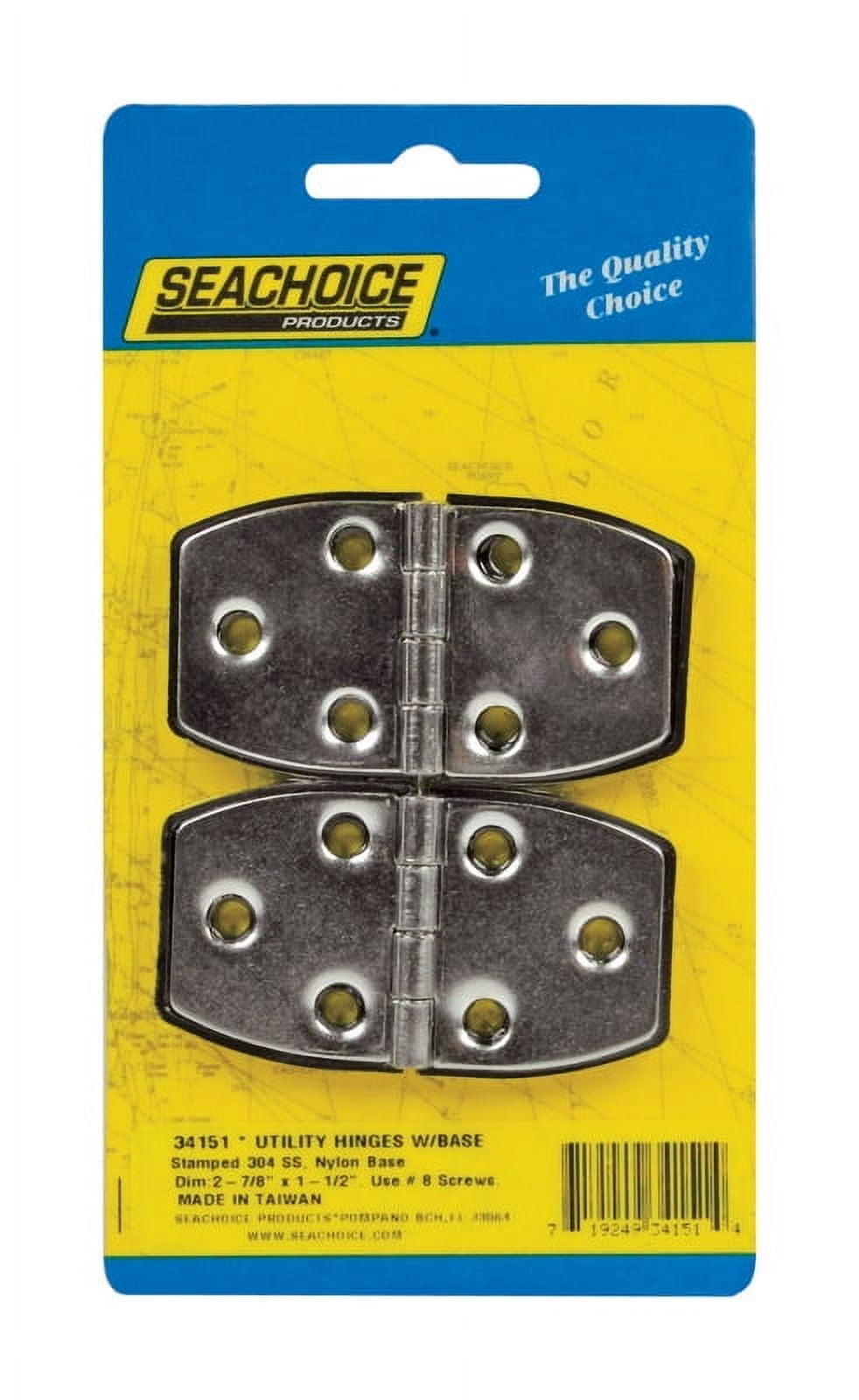 Seachoice Utility Hinges 304 Ss 2-7/8 In. X 1-1/2 In. 2 / Card ...