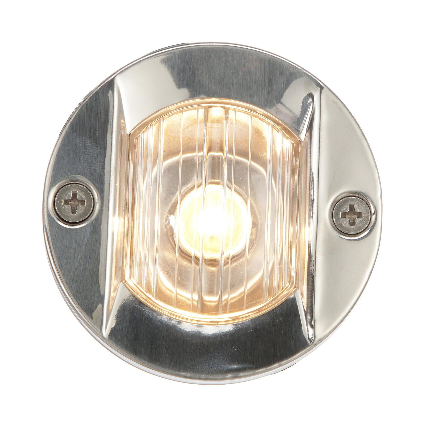 Seachoice Round Navigation Transom Light w/ Stainless Steel Flange, 3 ...