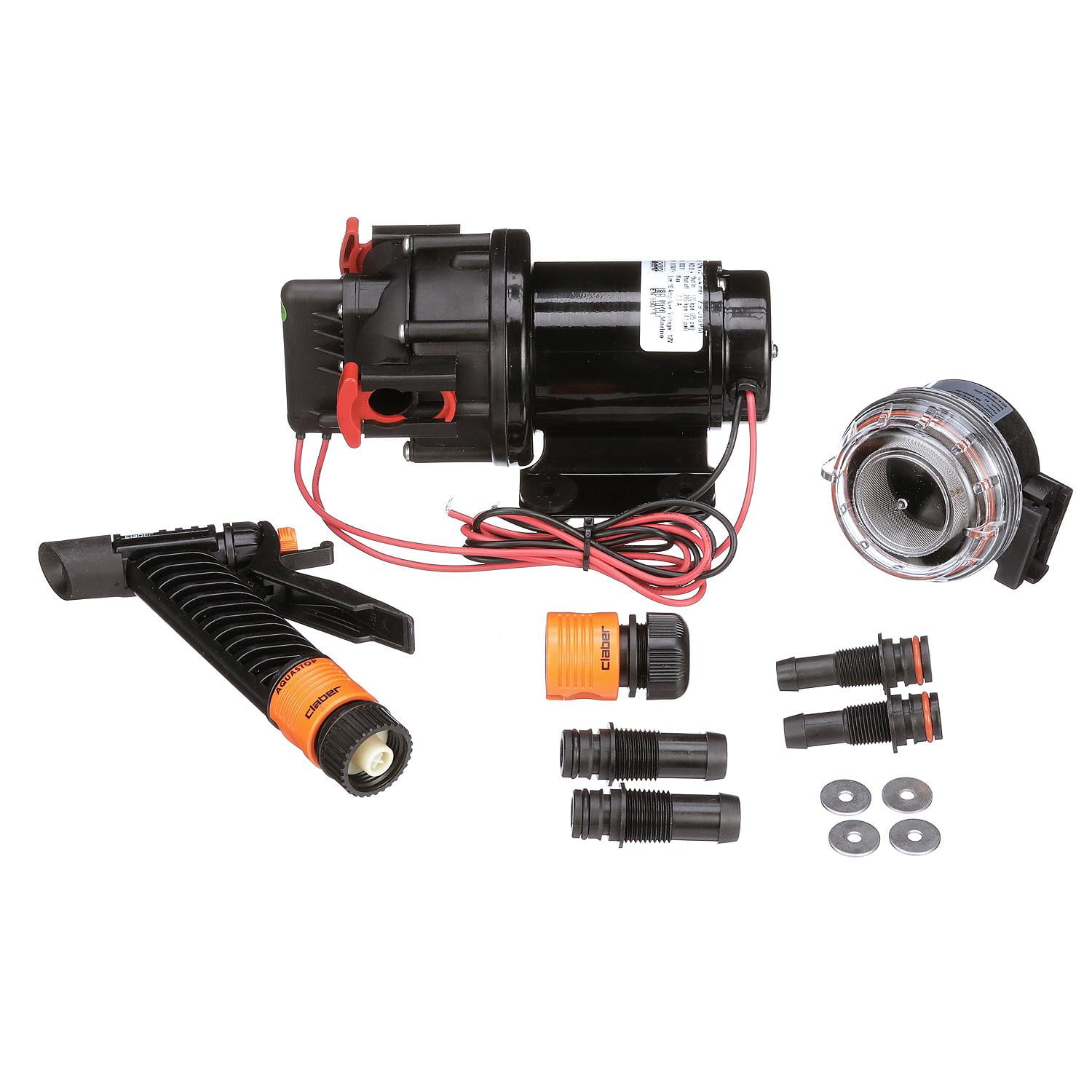 Seachoice Wash Down System Pump, 2.9 GPM Max @ 41 PSI, 12V DC, Includes ...