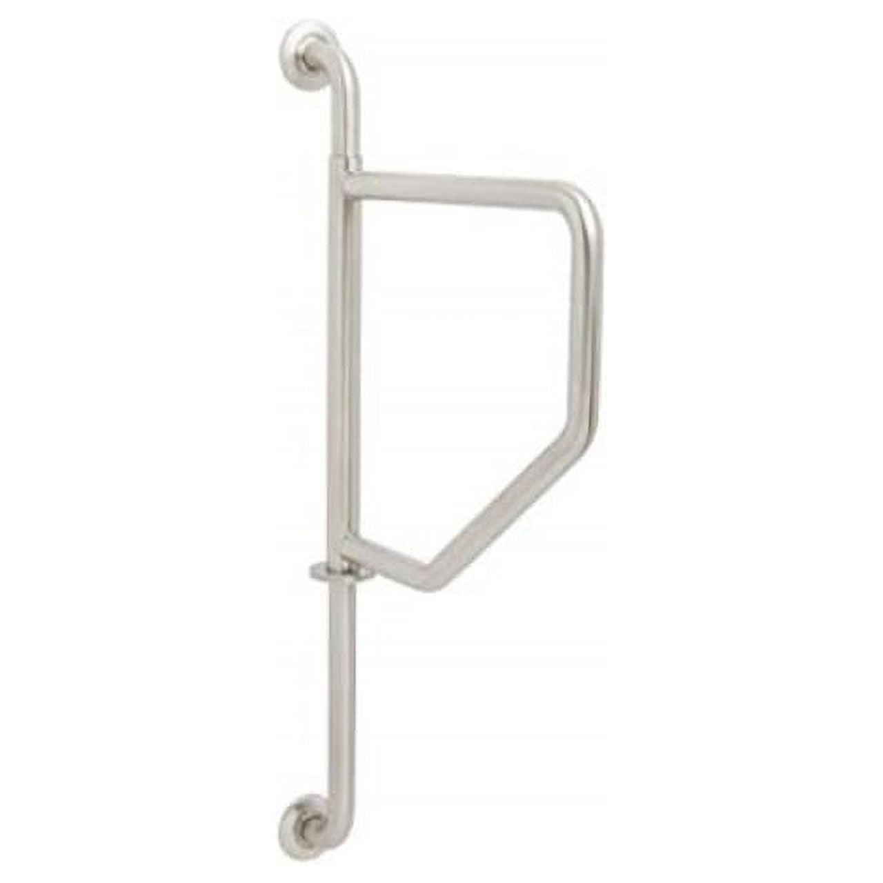 Seachrome Bathroom Grab Bar, Wall to Wall Stainless Steel Swing Away ...