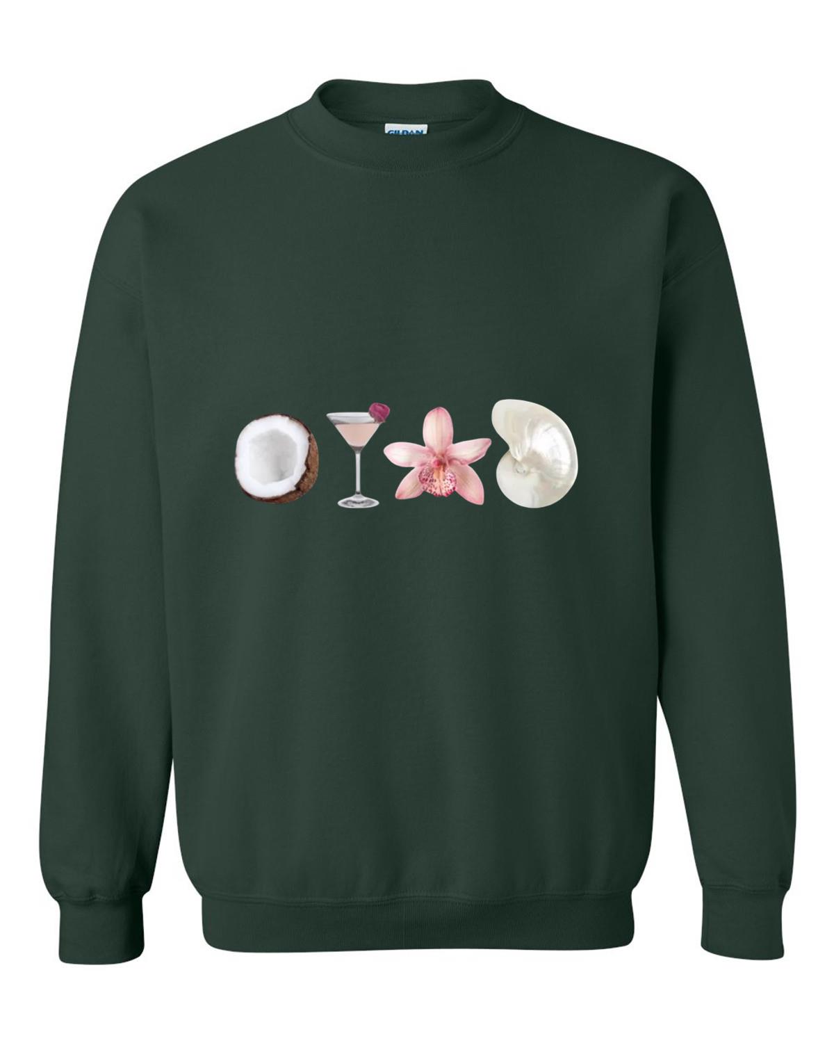 Seacore Summercore Beach Ocean Aesthetic Vacation Graphic Sweatshirt ...