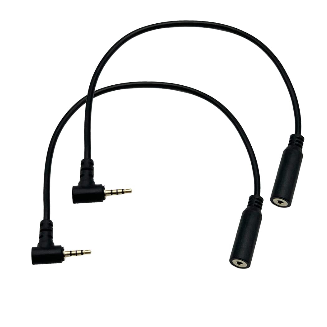 Seadream 2.5mm Extension Cable;2Pack 10inch 2.5mm Right Angled Male to ...