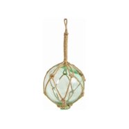 Japanese Glass Fishing Fish Net Float Buoy Tiki Decor Green - Walmart.com