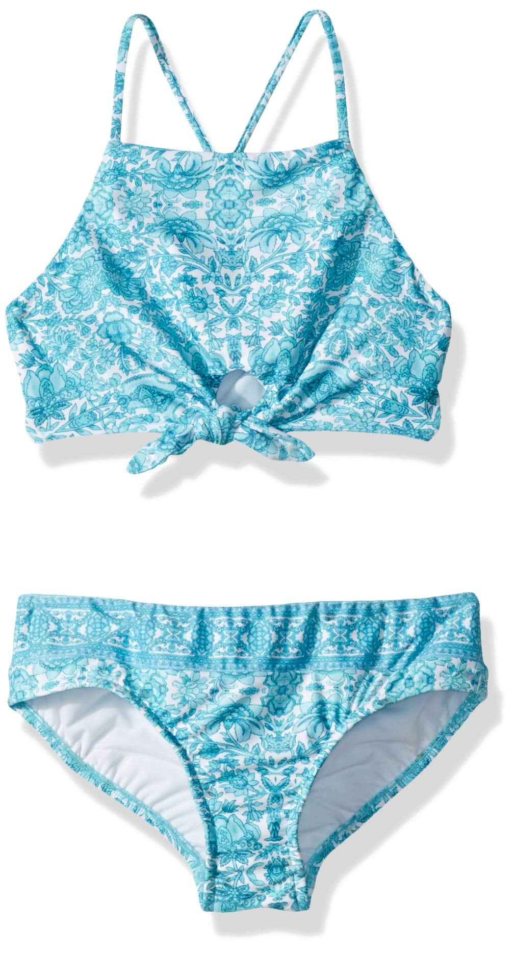 Seafolly Girls' Tankini Swimsuit Set, Emerald Blue, 6 - Walmart.com