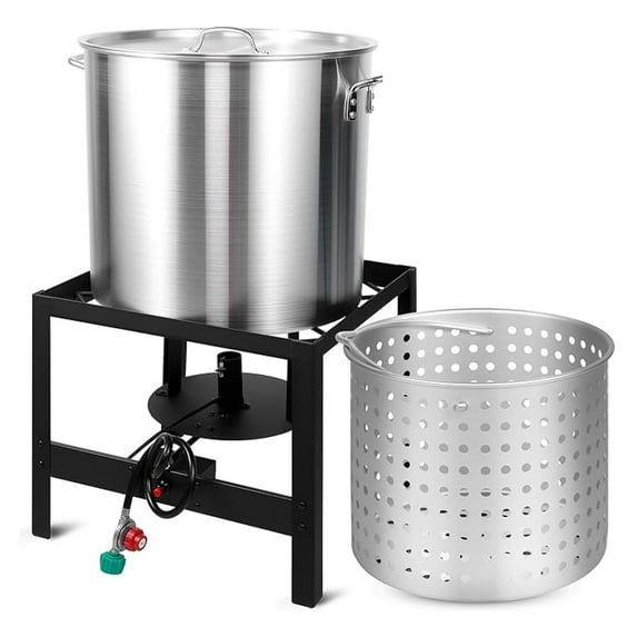 Seafood Boil Kit - 100QT Propane Burner Pot with Basket - Crawfish ...