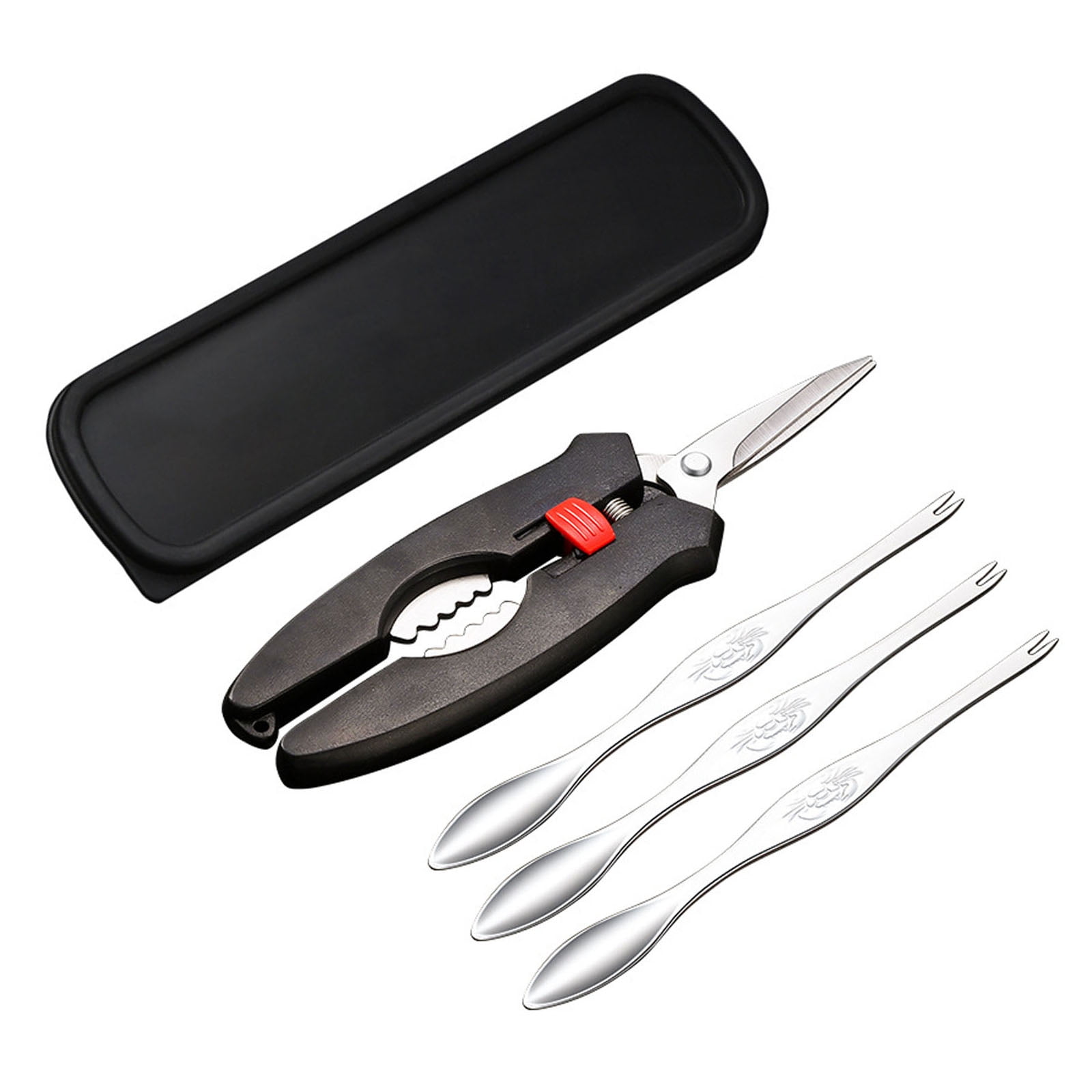 Seafood Peeler Lobster Crab Shrimp Deveiners Prawn Scissor Shear ...