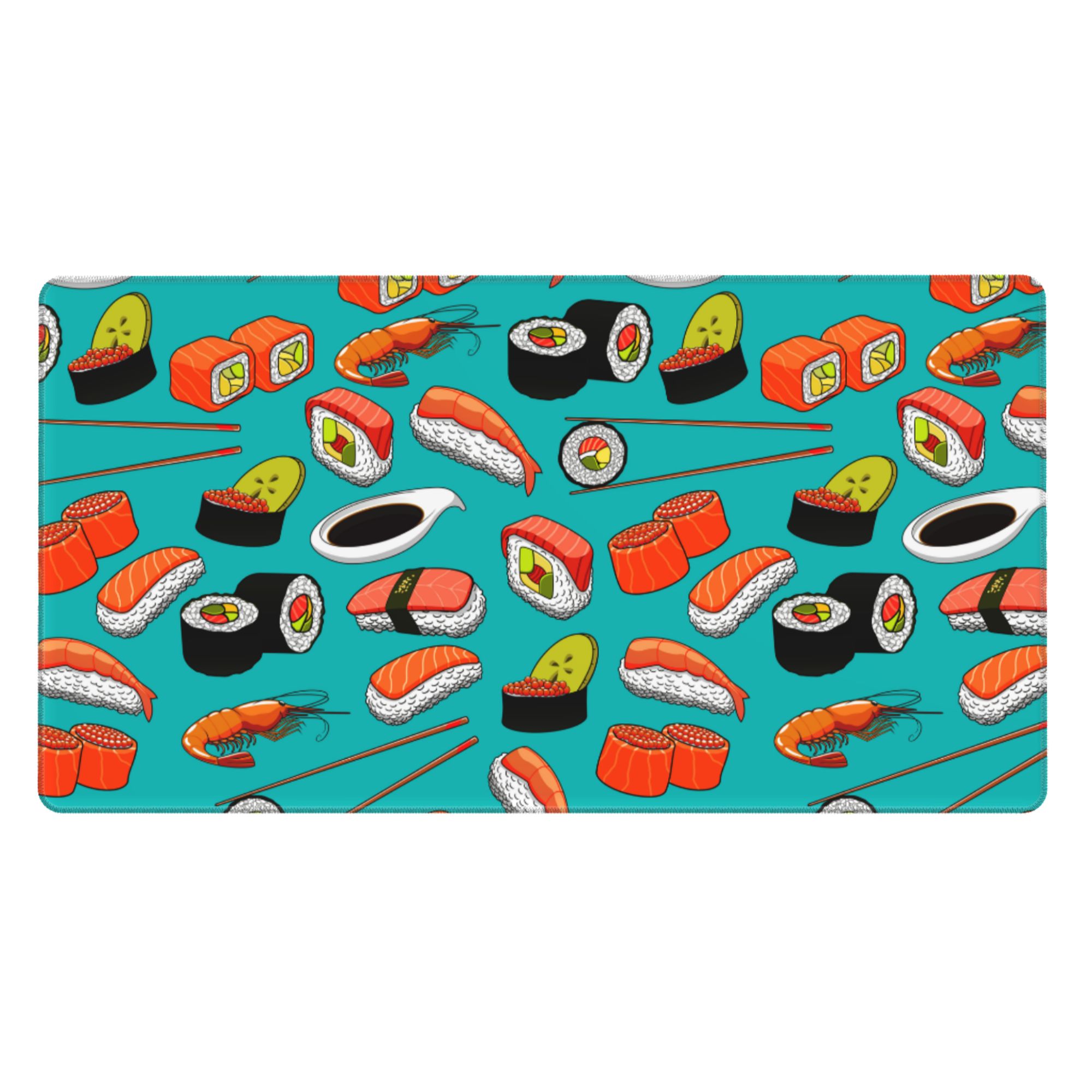 Seafood Sushi Prawn Wasabi Japanese Large Gaming Mouse Pad, Large ...