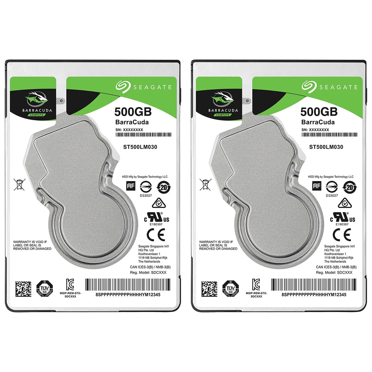 Seagate BarraCuda 500GB 2.5" Internal Laptop Hard Drive, 5400 RPM, SATA ...