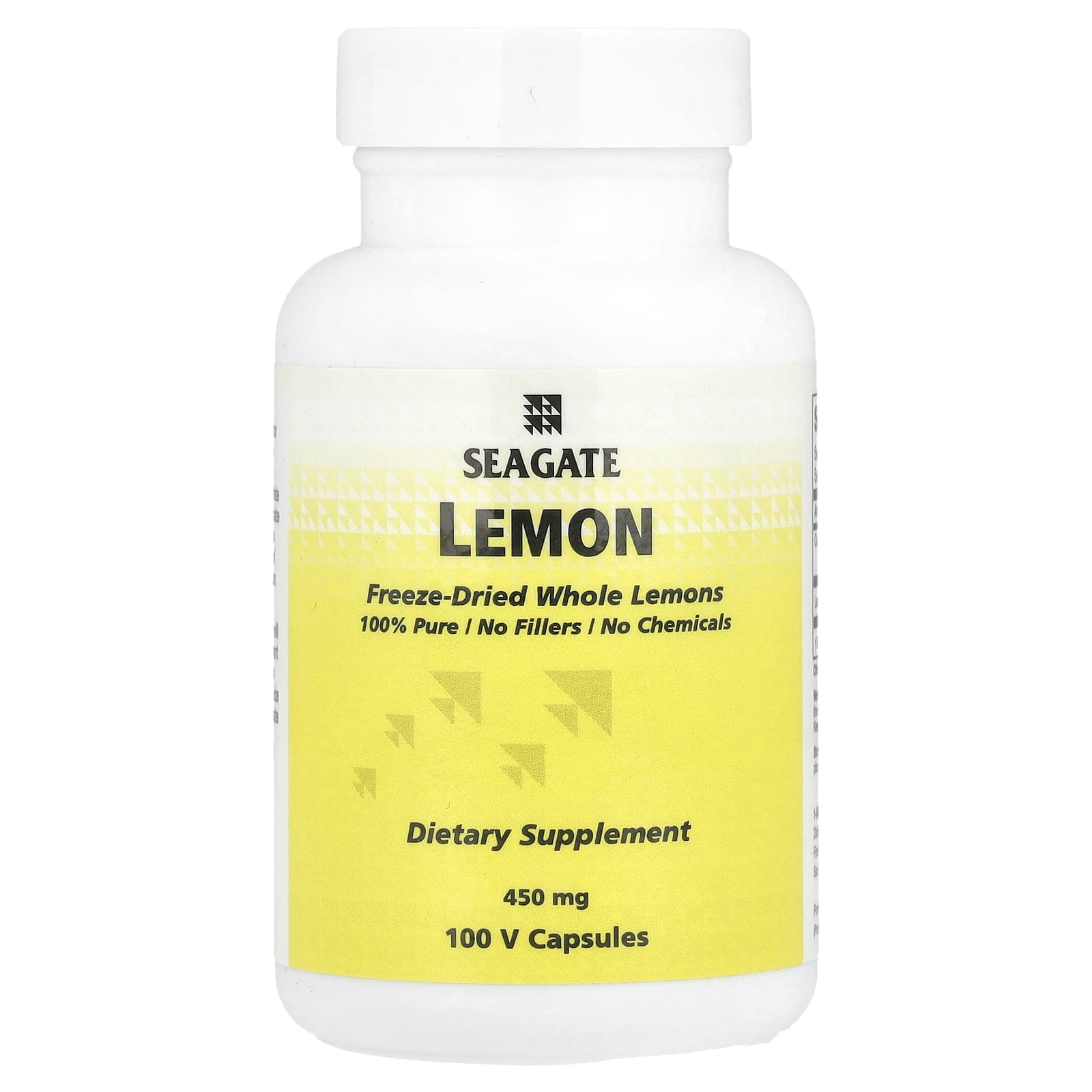 Seagate 100% Pure Lemon Dietary Supplement, Freeze-Dried Whole Lemons ...