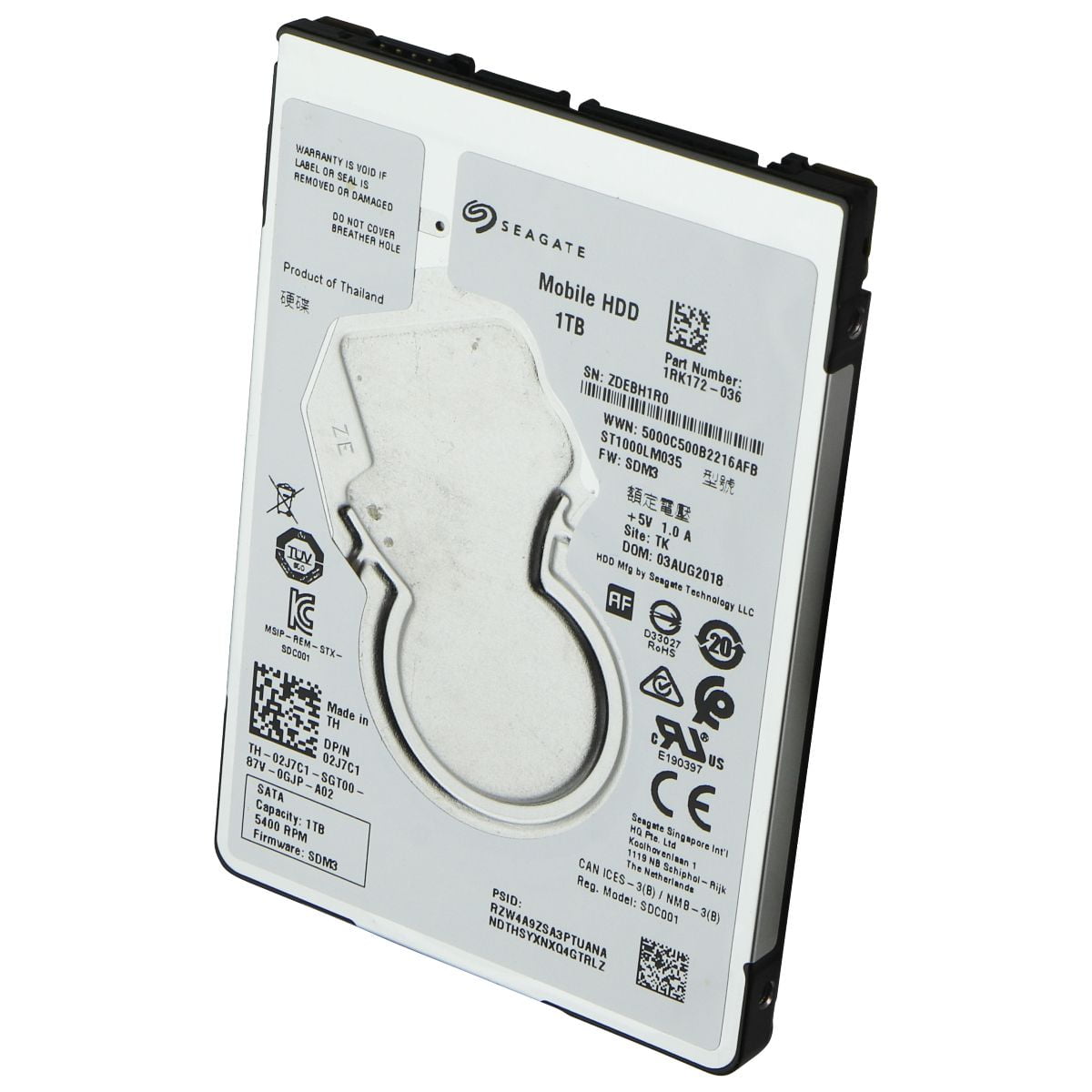 Seagate Mobile HDD (1TB) SATA Hard Drive Storage (ST1000LM035) (Used ...
