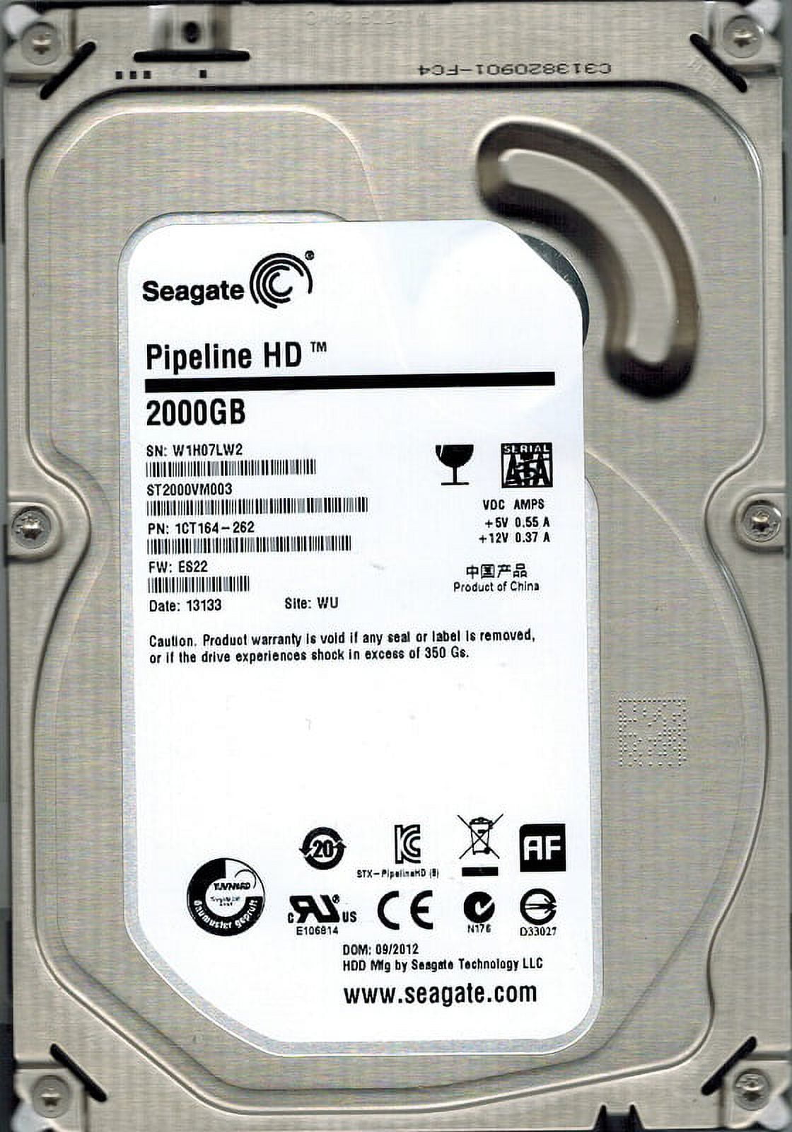 Seagate ST2000VM003 P/N: 1CT164-262 F/W: ES22 2TB WU - Walmart.com