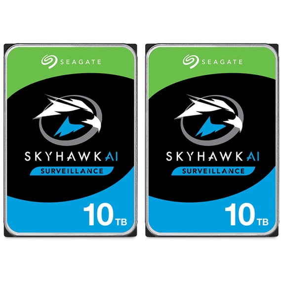 Seagate SkyHawk AI Surveillance 10TB 3.5" Internal Hard Drive, SATA 6GB ...
