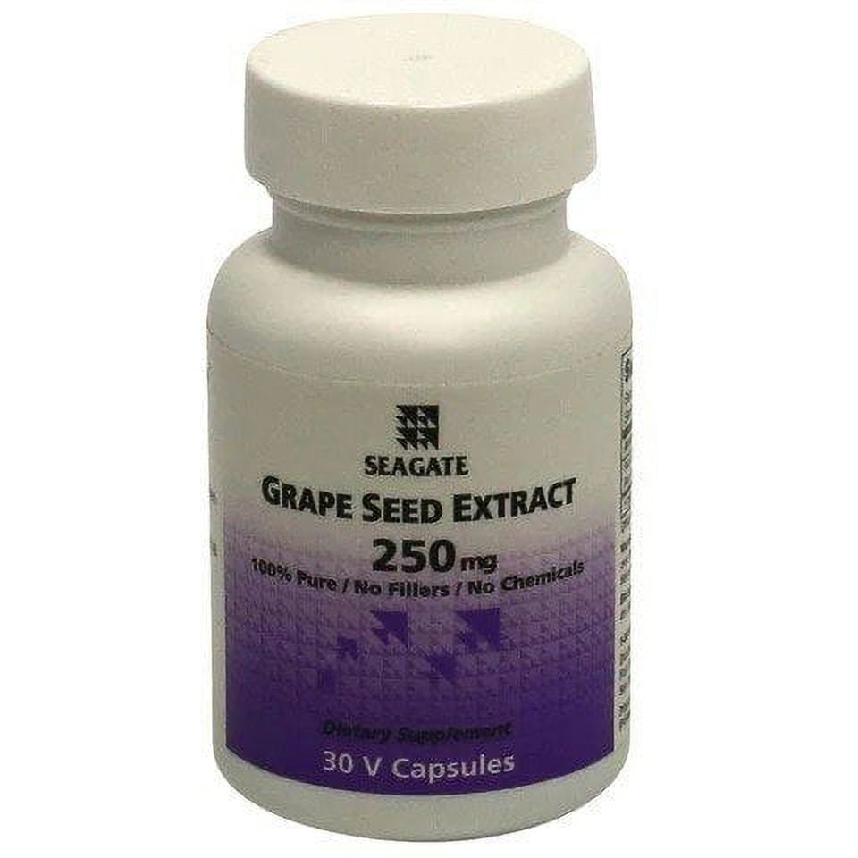 Seagate Vitamins Grape Seed Extract 250mg 30 Capsule - Walmart.com