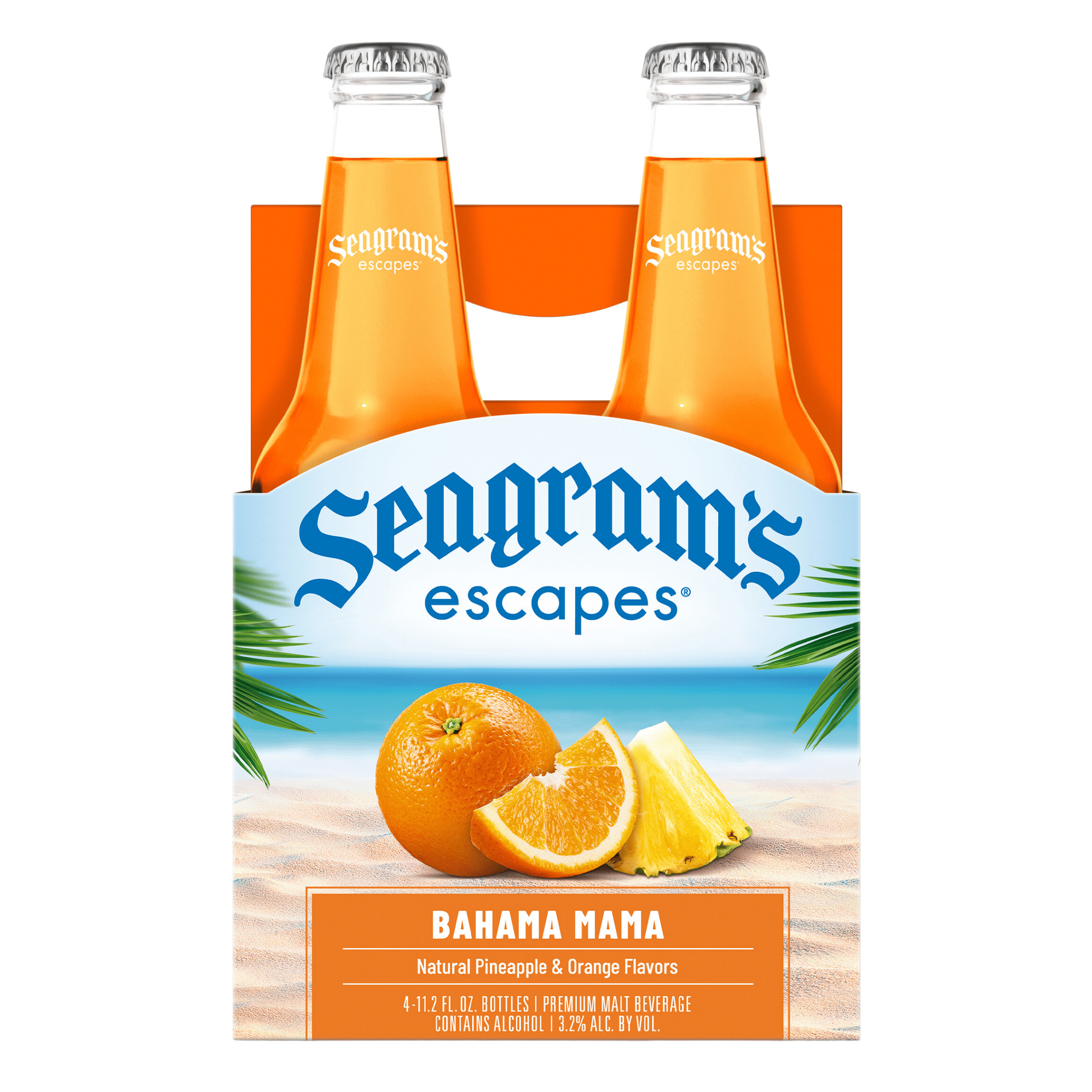 Seagram's Escapes Bahama Mama Malt Beverage, 4pack, 11.2 fl oz Bottles ...