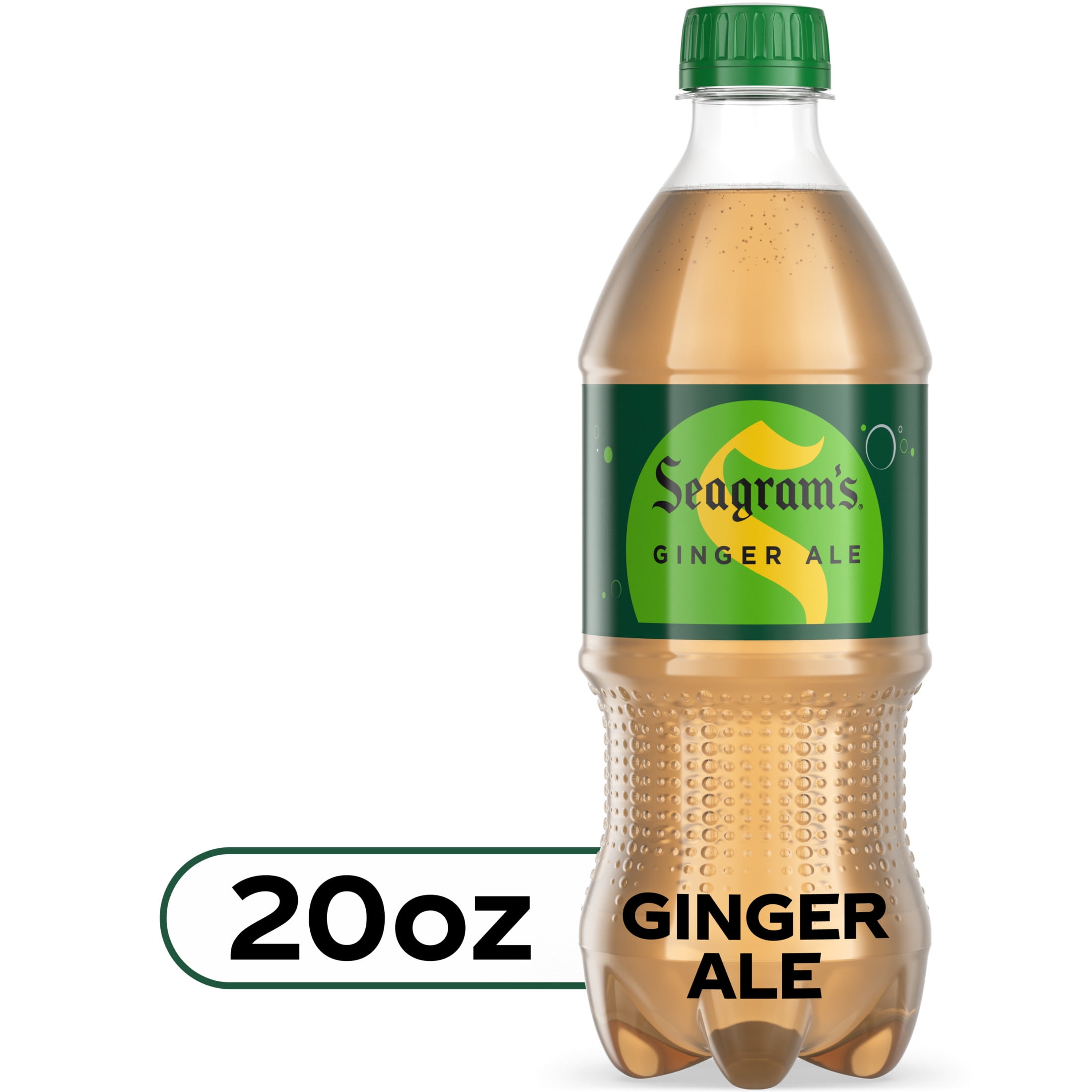 Seagrams Ginger Ale Soda Pop, 20 fl oz Bottle - Walmart.com
