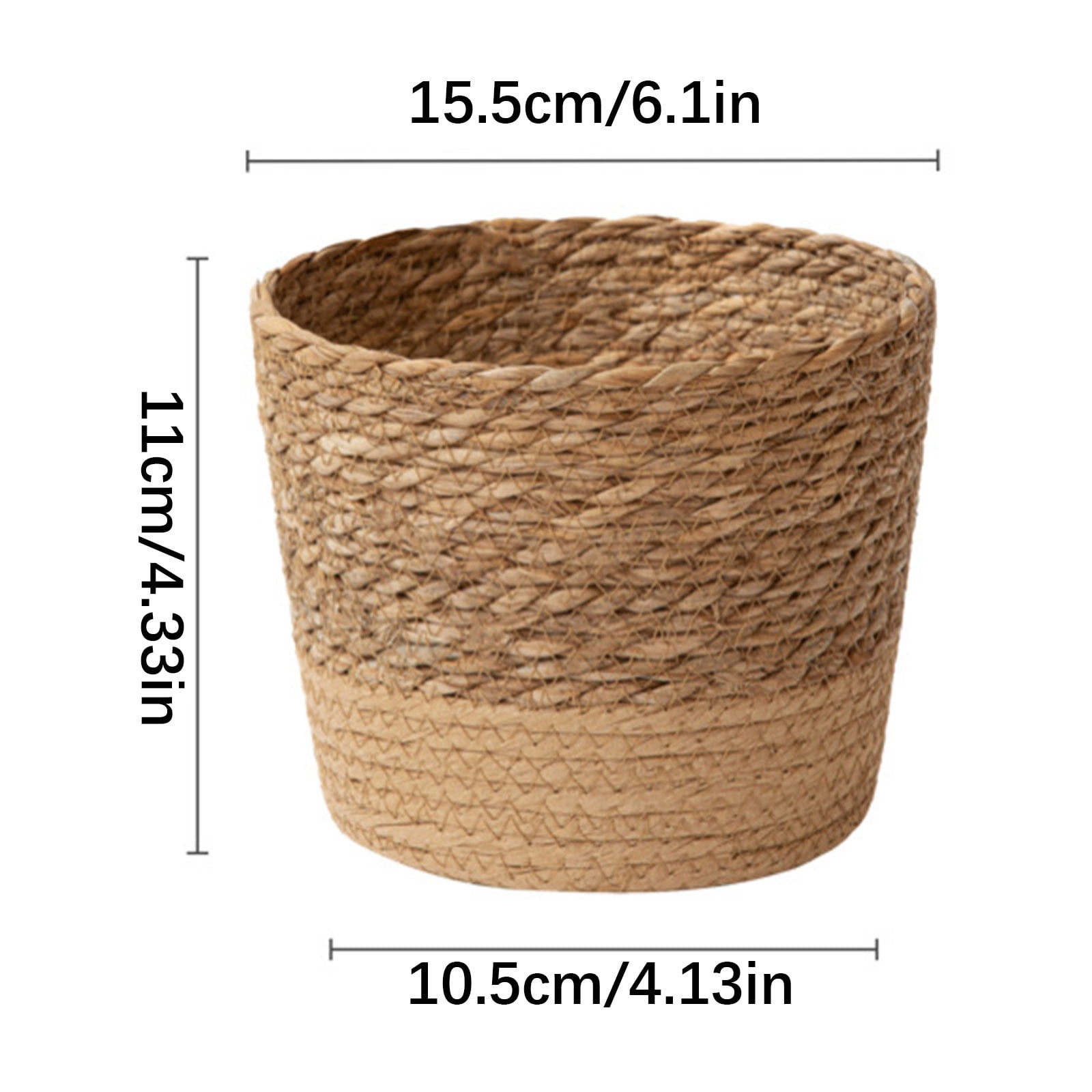 Seagrass Basket Planters, Flower Pots Cover Storage Basket Plant ...