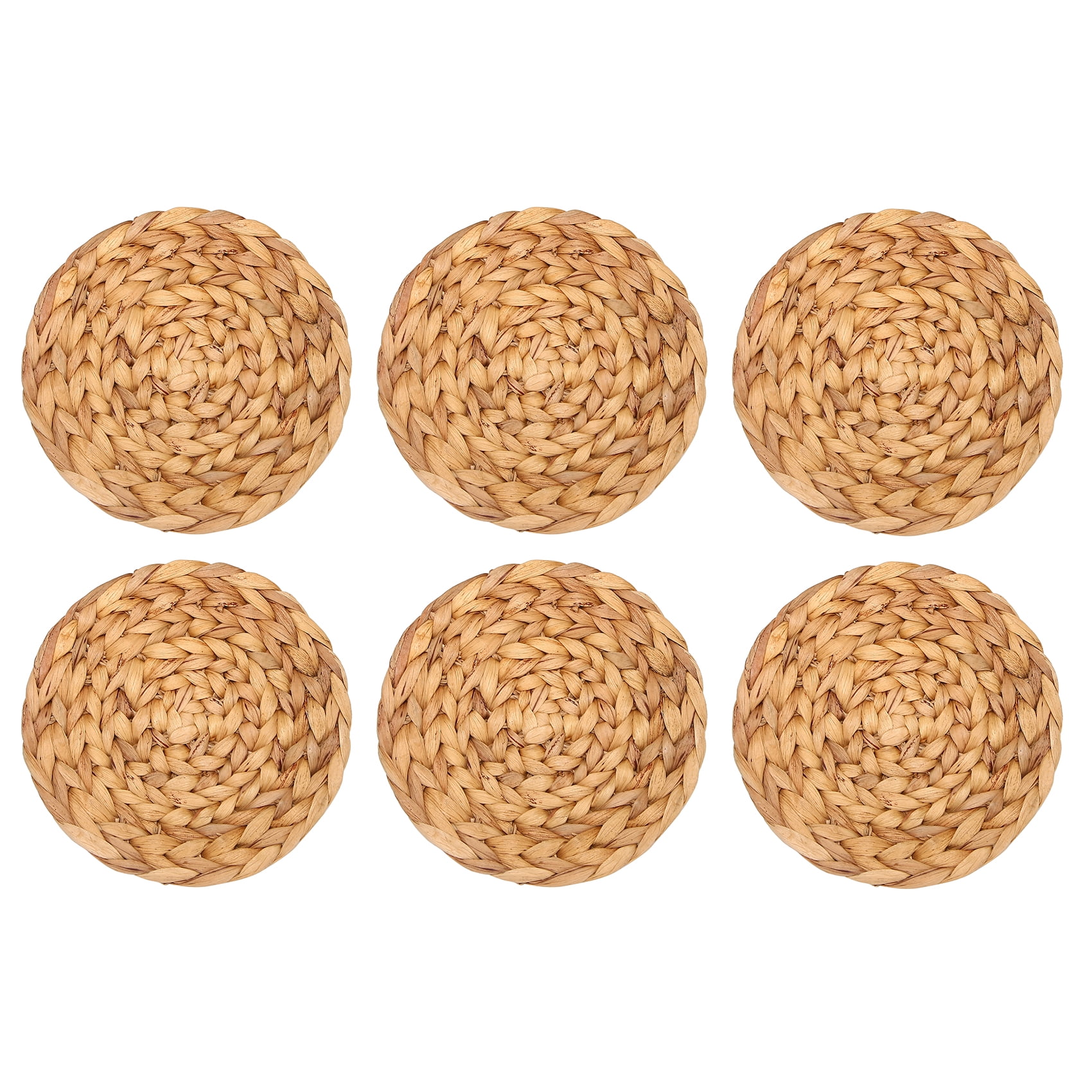Seagrass Coasters Handmade Water Hyacinth Coaster 6 Pieces Seagrass ...