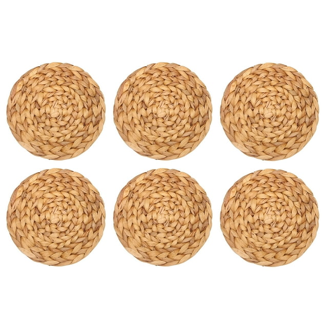 Seagrass Coasters Handmade Water Hyacinth Coaster 6 Pieces Seagrass ...
