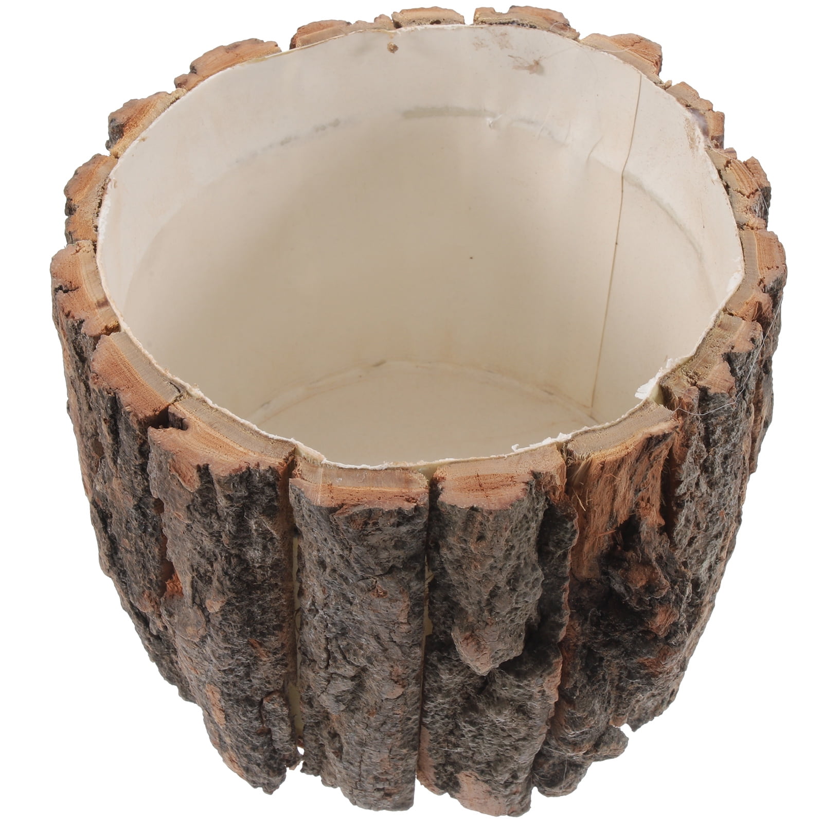 Seagrass Pastoral Flower Box Bark Planter Succulent Log - Walmart.com