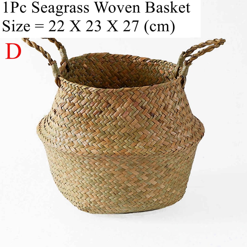 Seagrass Storage Basket Wicker Basket Work Rattan Hanging Planting ...