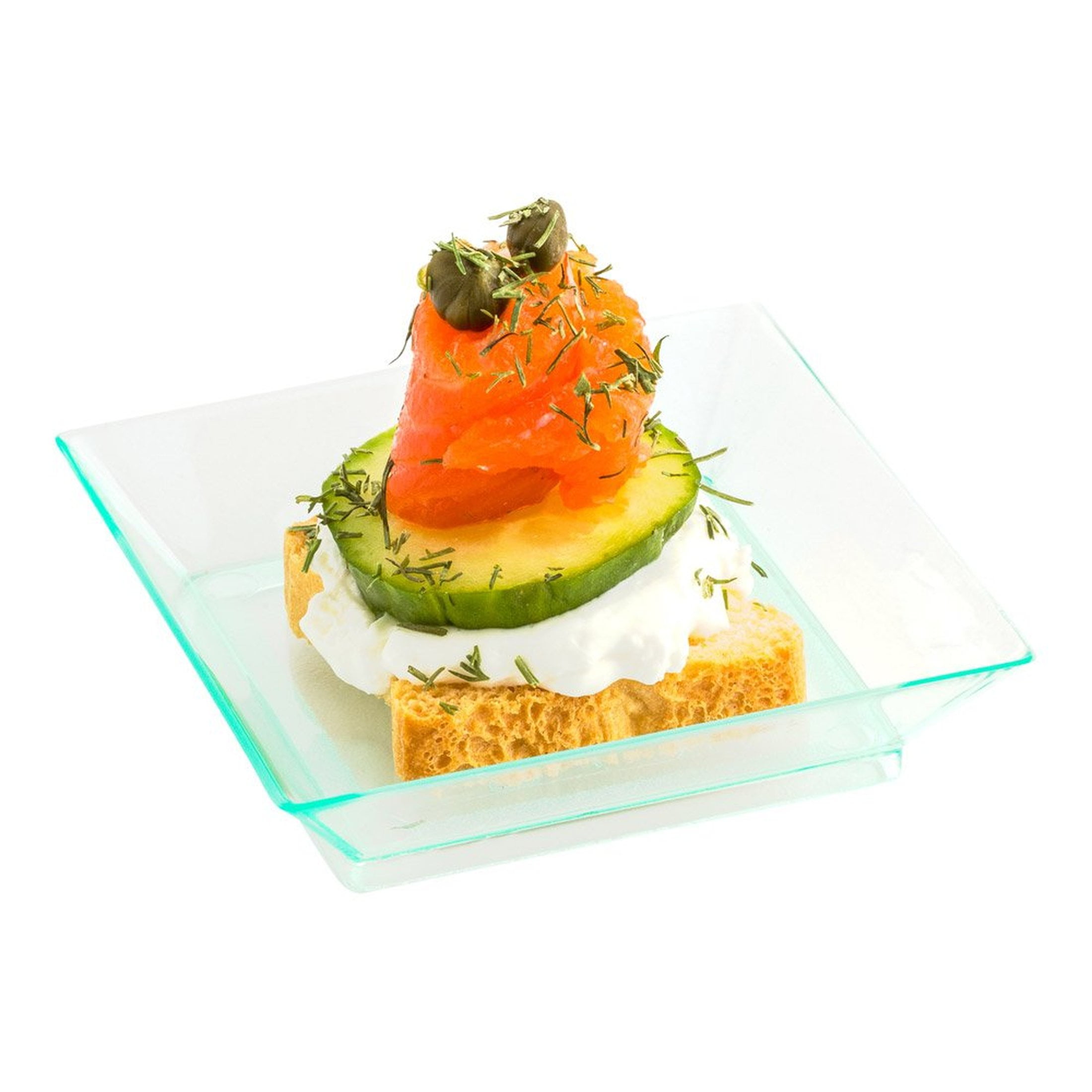 Seagreen Mini Tasting Plates - Versatile 2.5-Inch Plastic Plates with ...