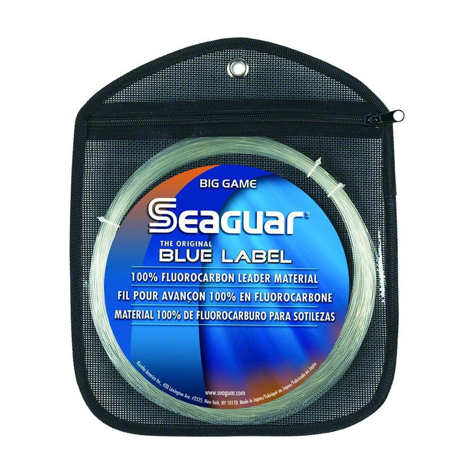Seaguar Blue Label Big Game 100% Flourocarbon Fishing Line (DSF), 180lbs, 30 meters Break ...