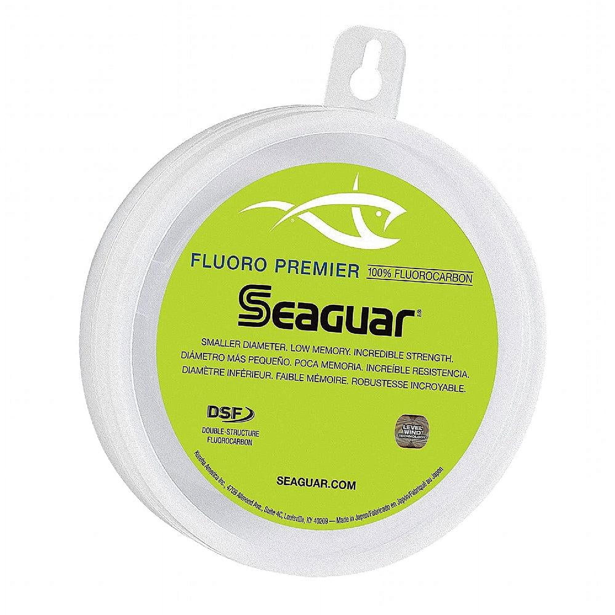 Seaguar Fluoro Premier 100% Fluorocarbon Fishing Line(DSF), 170lbs ...