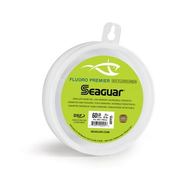Seaguar Blue Label 100% Flourocarbon Fishing Line (DSF), 60lbs, 25yds ...