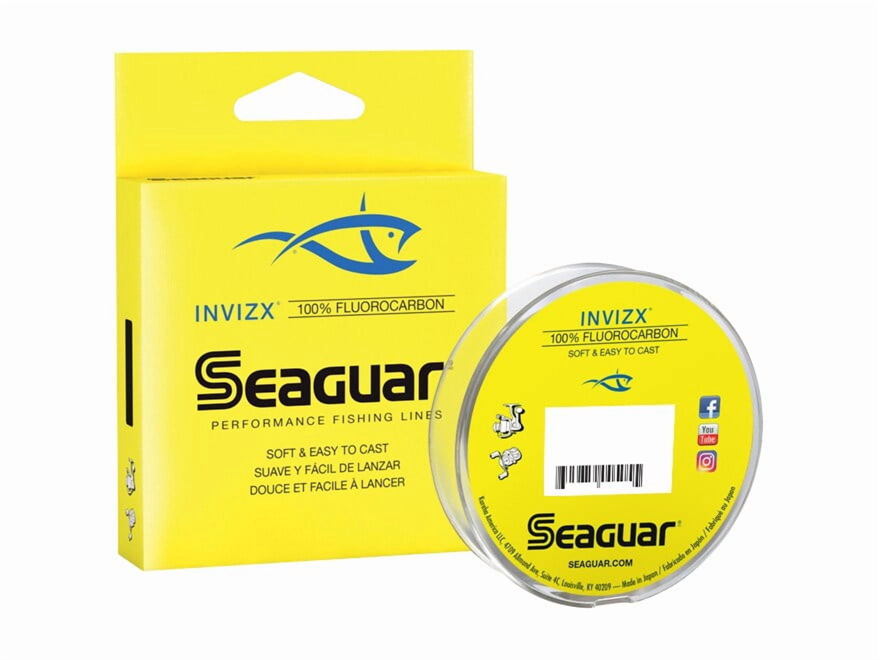Seaguar InvizX 100% Fluorocarbon Fishing Line, 10lbs, 600yds, UV ...
