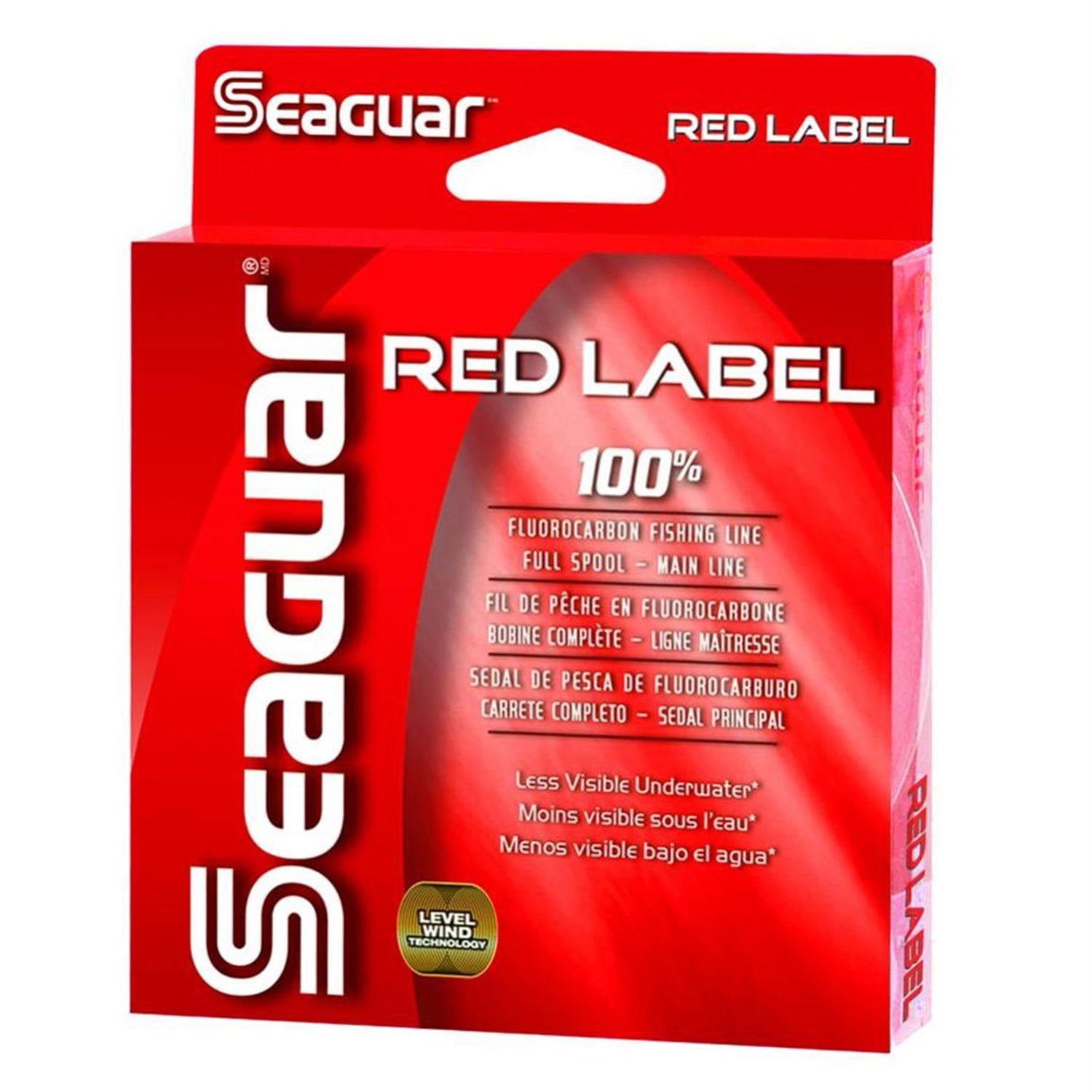 Seaguar Red Label Fluorocarbon Fishing Line, 8lbs Test, 1000yds Length ...