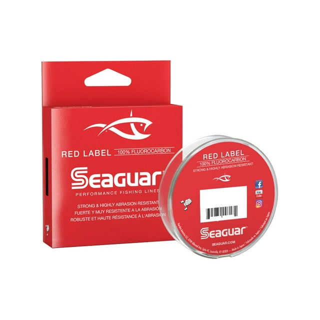 Seaguar Red Label 100% Fluorocarbon Fishing Line 8lbs, 200yds Break ...