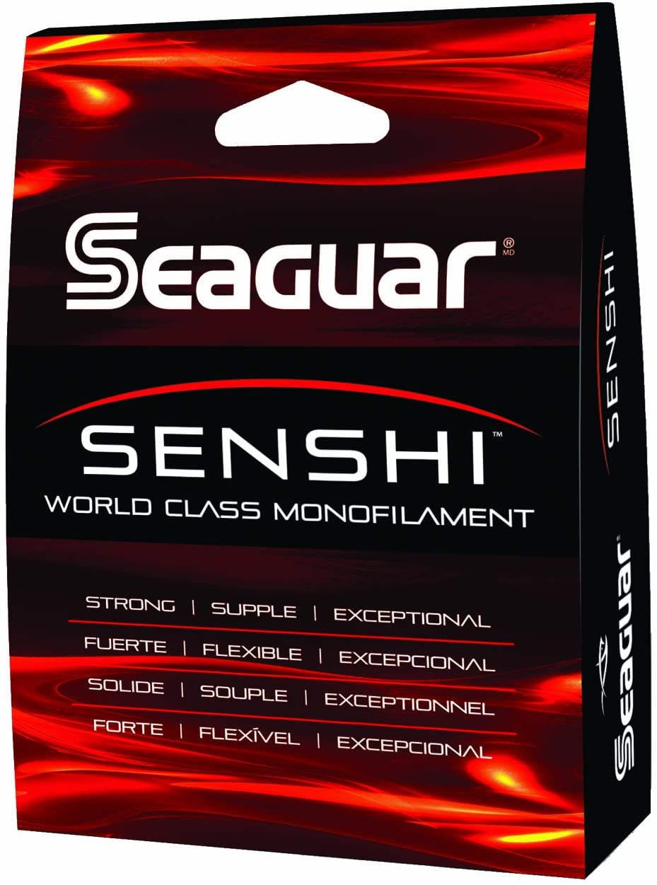 Seaguar Senshi Nylon Monofilament Fishing Line, 12lb, 200yd, Clear ...