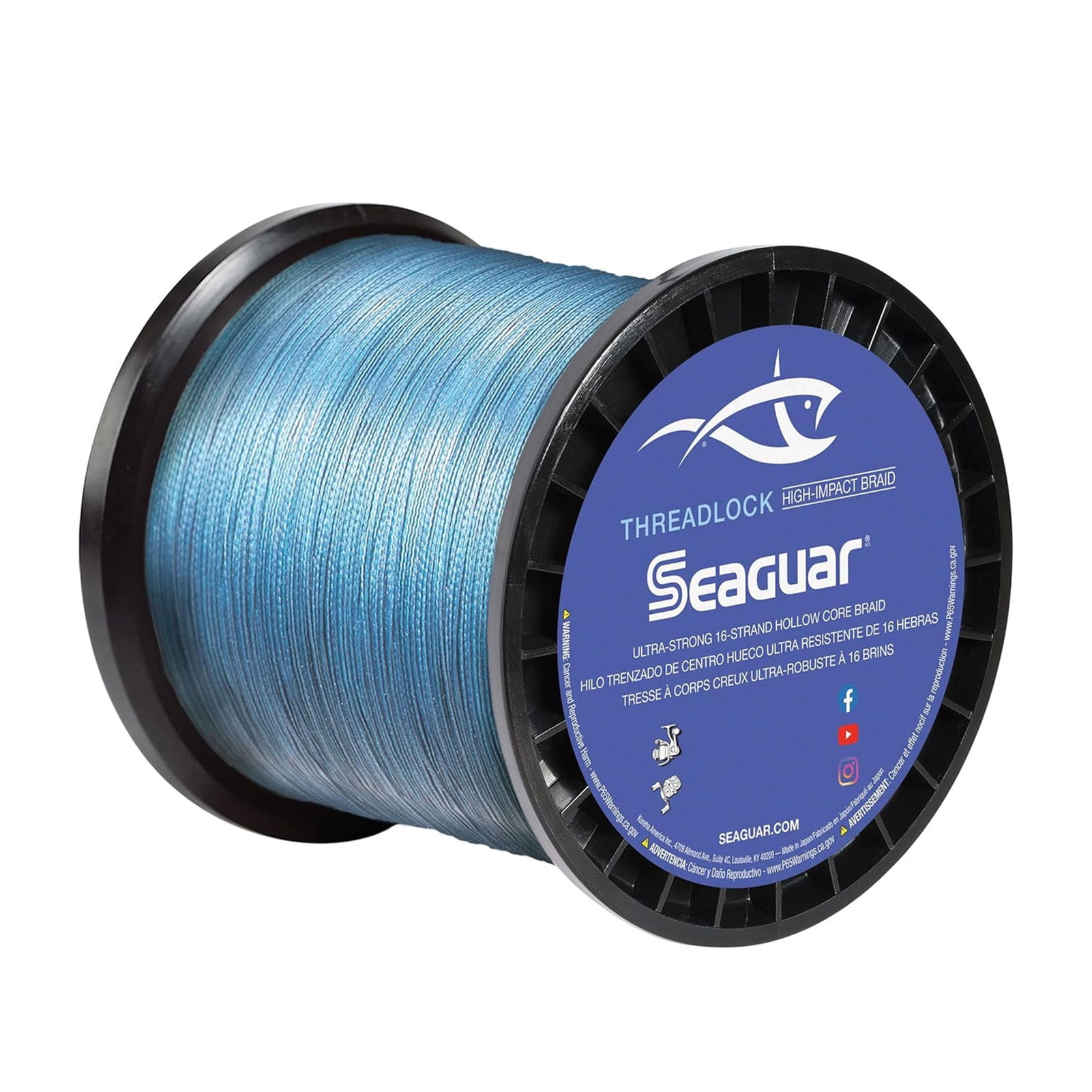 Seaguar Threadlock Fishing Line, 16 Strand Hollow Core Braid, High ...