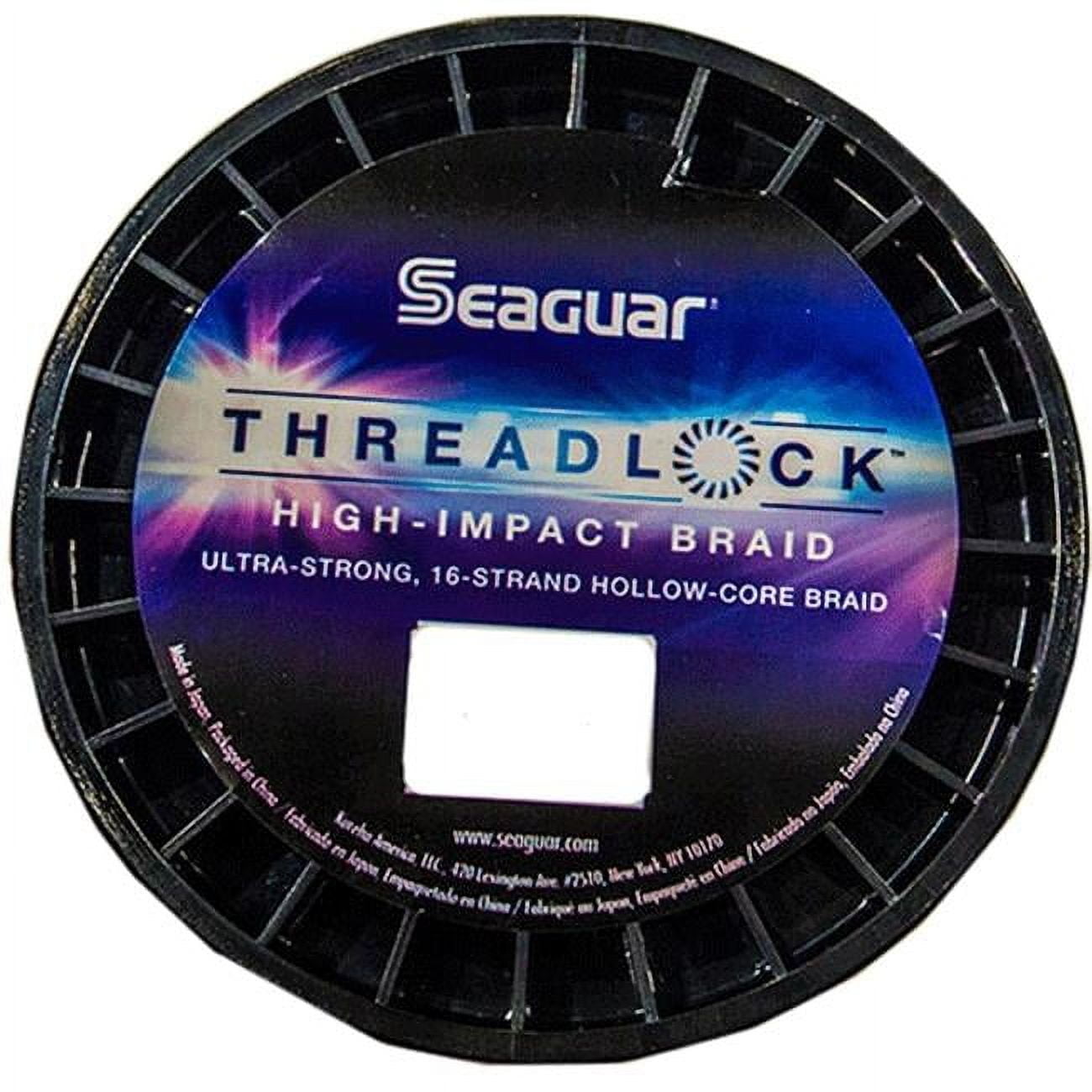 Seaguar Threadlock Fishing Line, 16 Strand Hollow Core Braid, High Visibility White, 60lbs ...