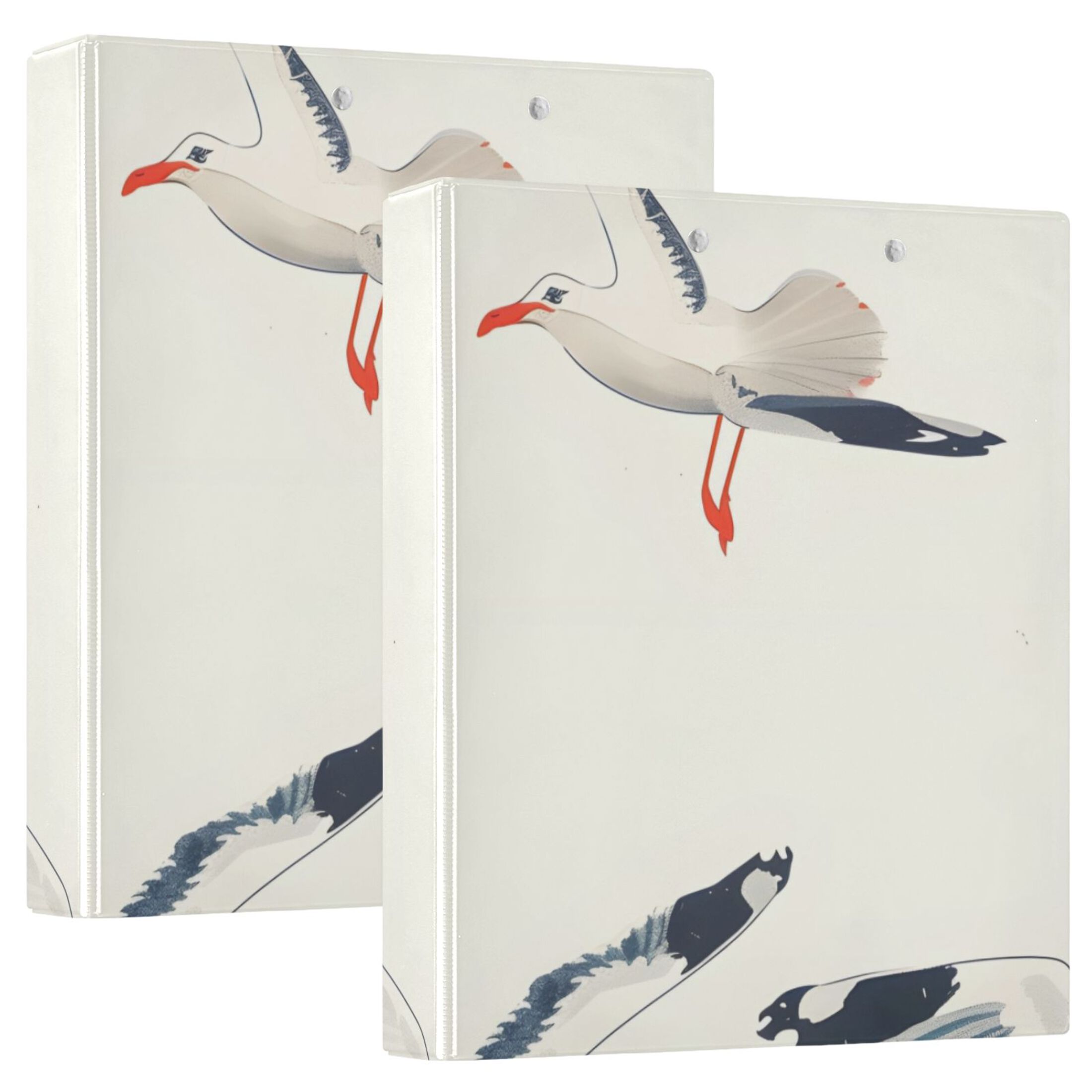 Seagull 3 Ring Binders 1.5 inch Hardcover File Folders with Interior ...