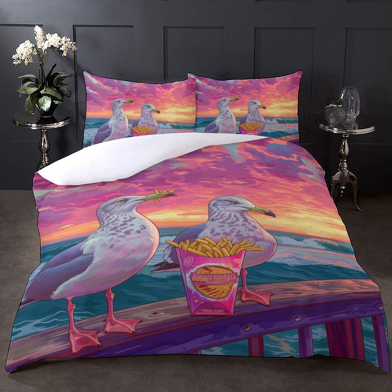Seagull 3D Printed Comforter Covers Quilt Cover Bedding Set Duvet Cover ...