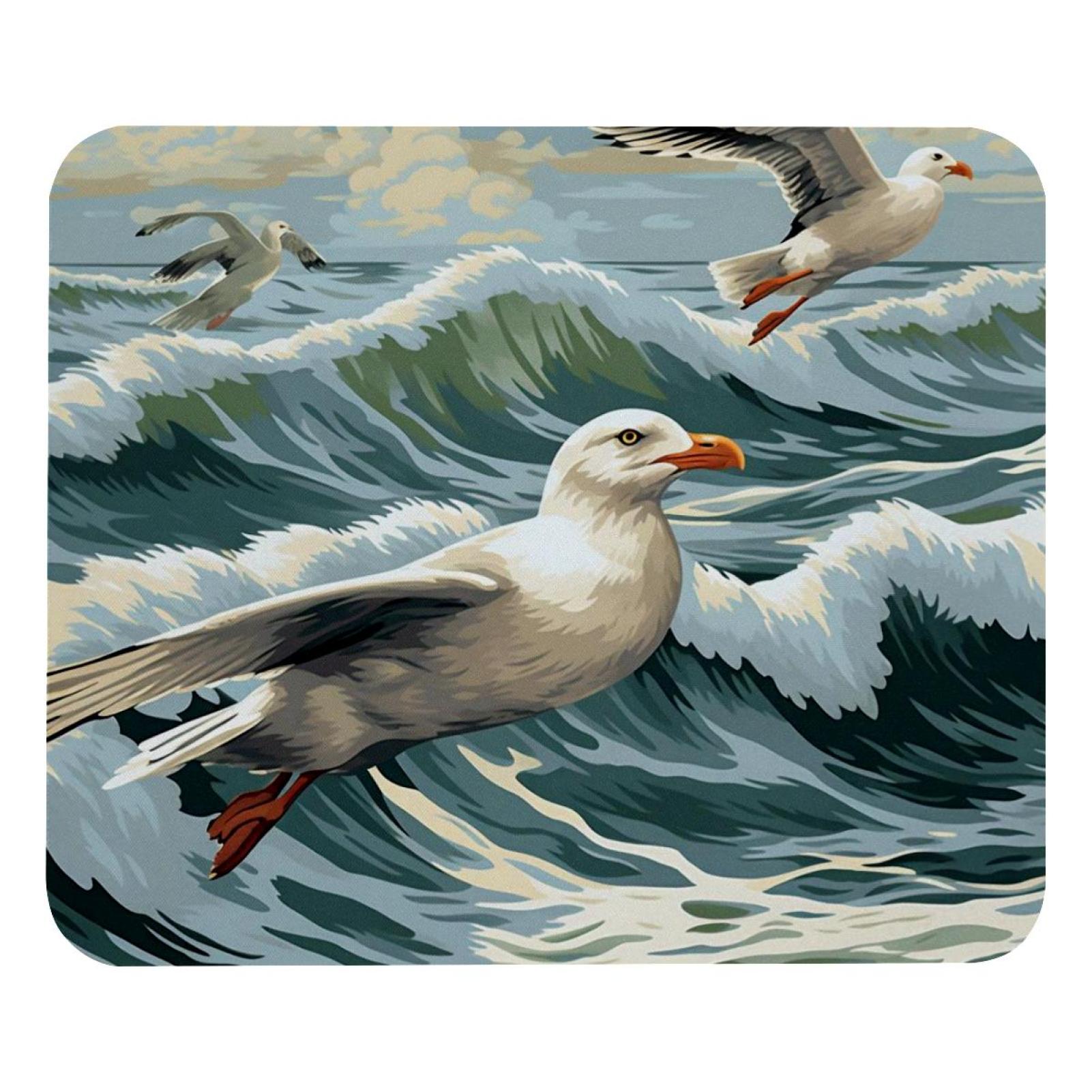 Seagull 8.3x9.8 Inch Square Gaming Mouse Pad with Non-Slip Rubber ...