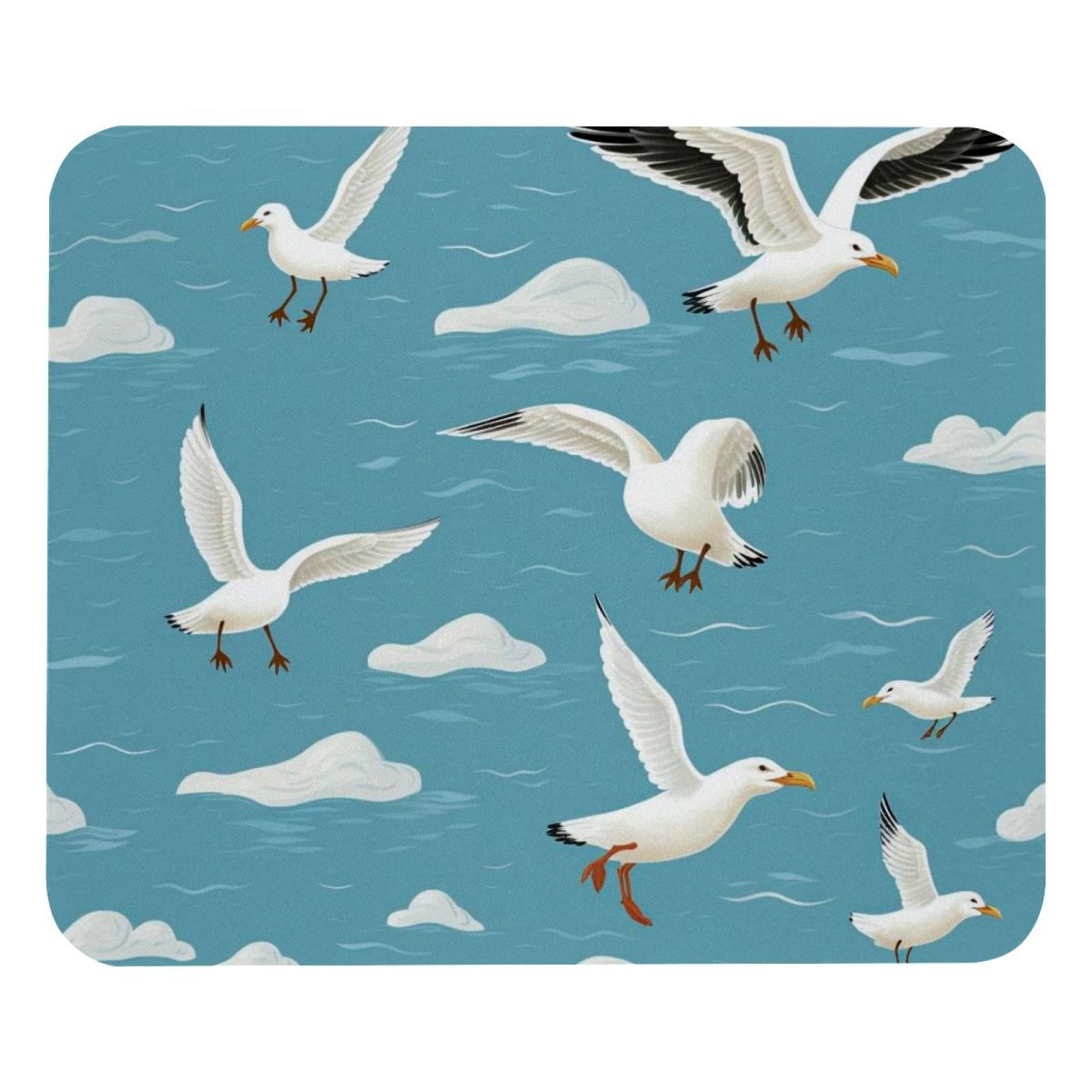 Seagull 8.3x9.8 Inch Square Gaming Mouse Pad with Non-Slip Rubber ...